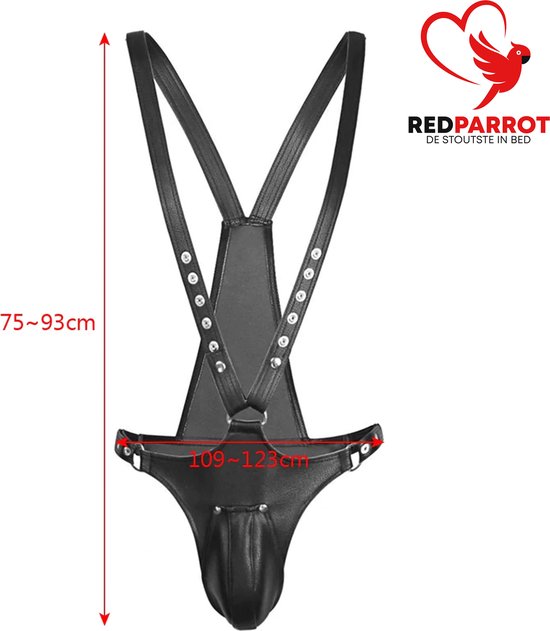 Leren G-String harnas Heren | BDSM | Leder | Luxe uitvoering | Porno ...