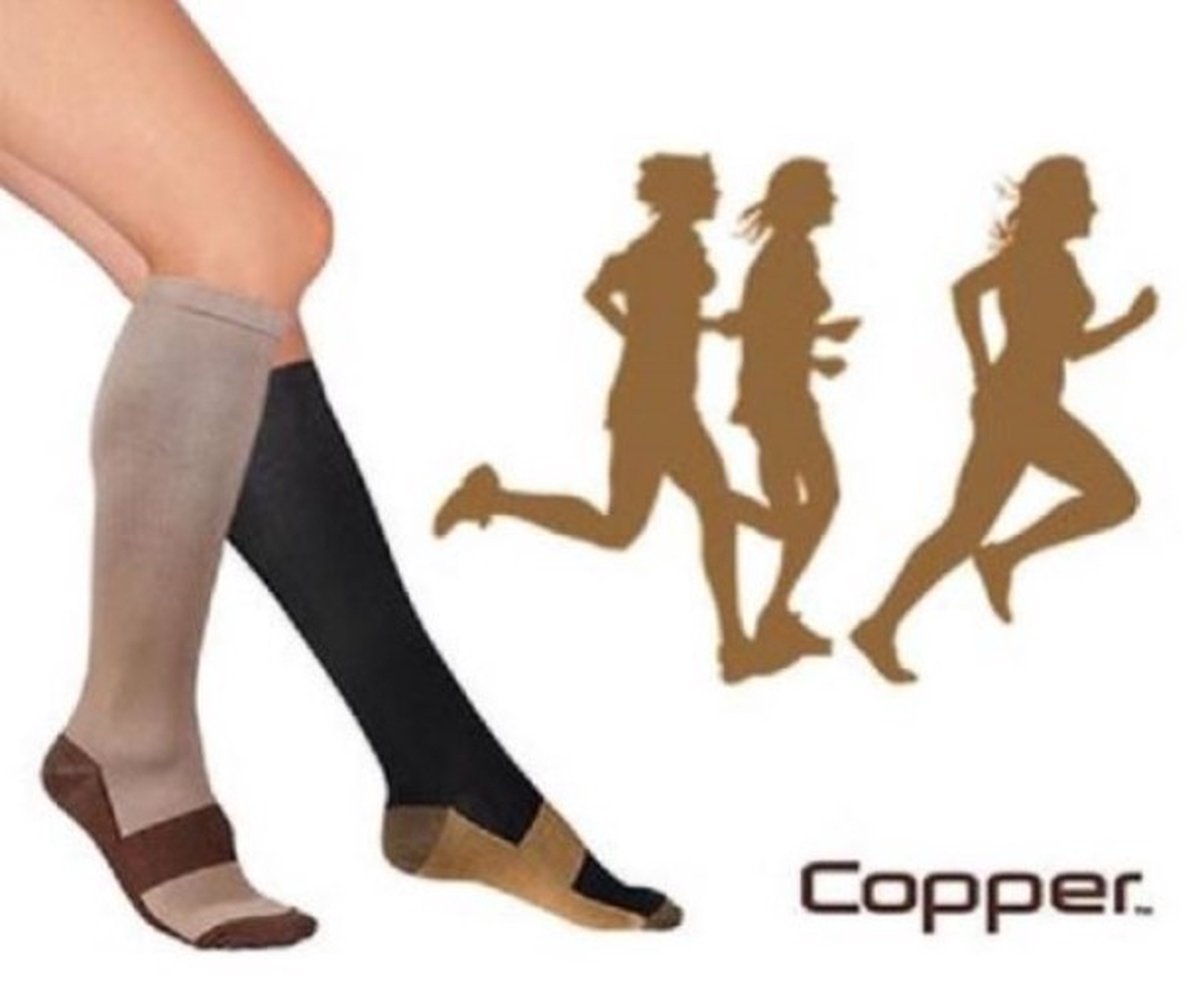 MeditorPlus Copper Therapeutische Compressiesokken Kopergeweven ...