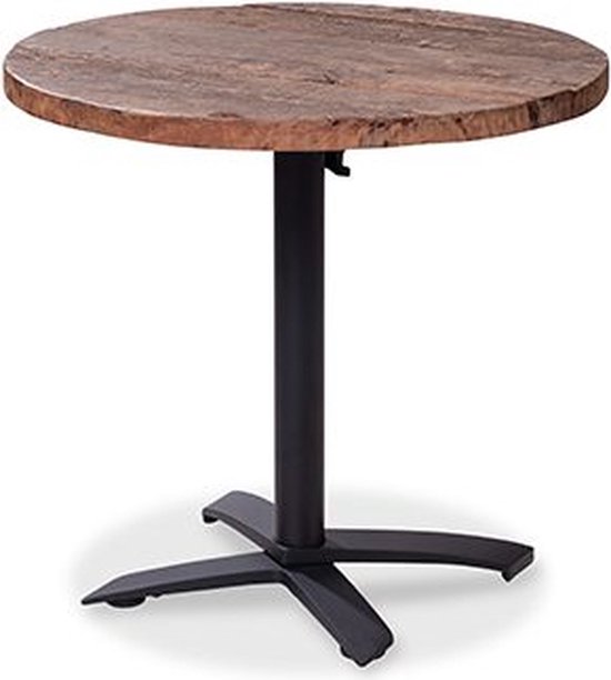 X Cross Tafelpoot Laag Zwart 74 cm - 11001 - Old-Dutch Tafelblad Ø70cm ...