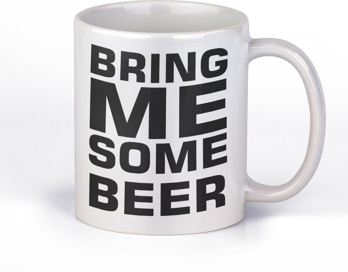 Mok met tekst| if you can read this - bring me some beer | grappig ...
