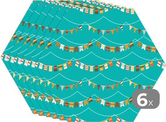 Placemats hexagon - Onderleggers placemats - Placemat zeshoek ... Placemats hexagon - Onderleggers placemats - Placemat zeshoek ...