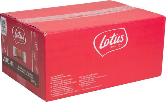 Lotus horeca koekjes - speculoos met chocolade - 200 stuks - 1470 gram ...