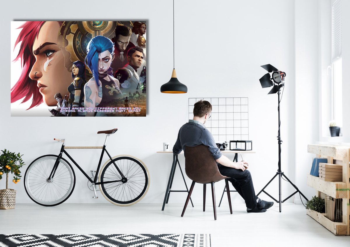 Poster Arcane - Arcane - Netflix - Game - League of Legends - Jinx - Vi ...