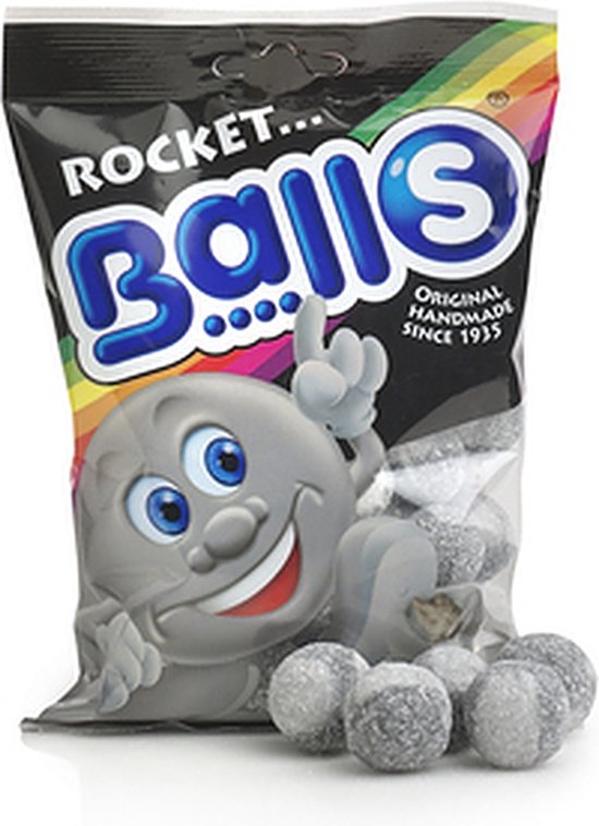 Rocket Balls | Salmiak | 10x 200 gram | bol