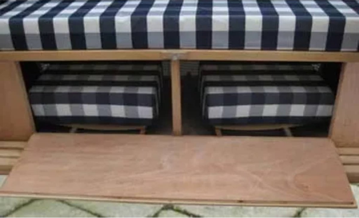 vidaXL Loungezetel Strandkorf Deluxe XL blauw-wit 2 personen | bol.com