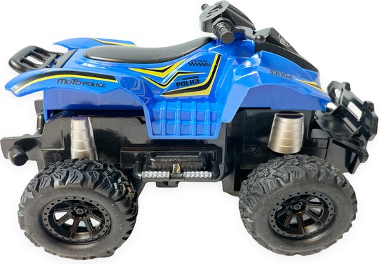 Rc politie quad - afstand bestuurbare rock crawler - speelgoed quad 1: ...