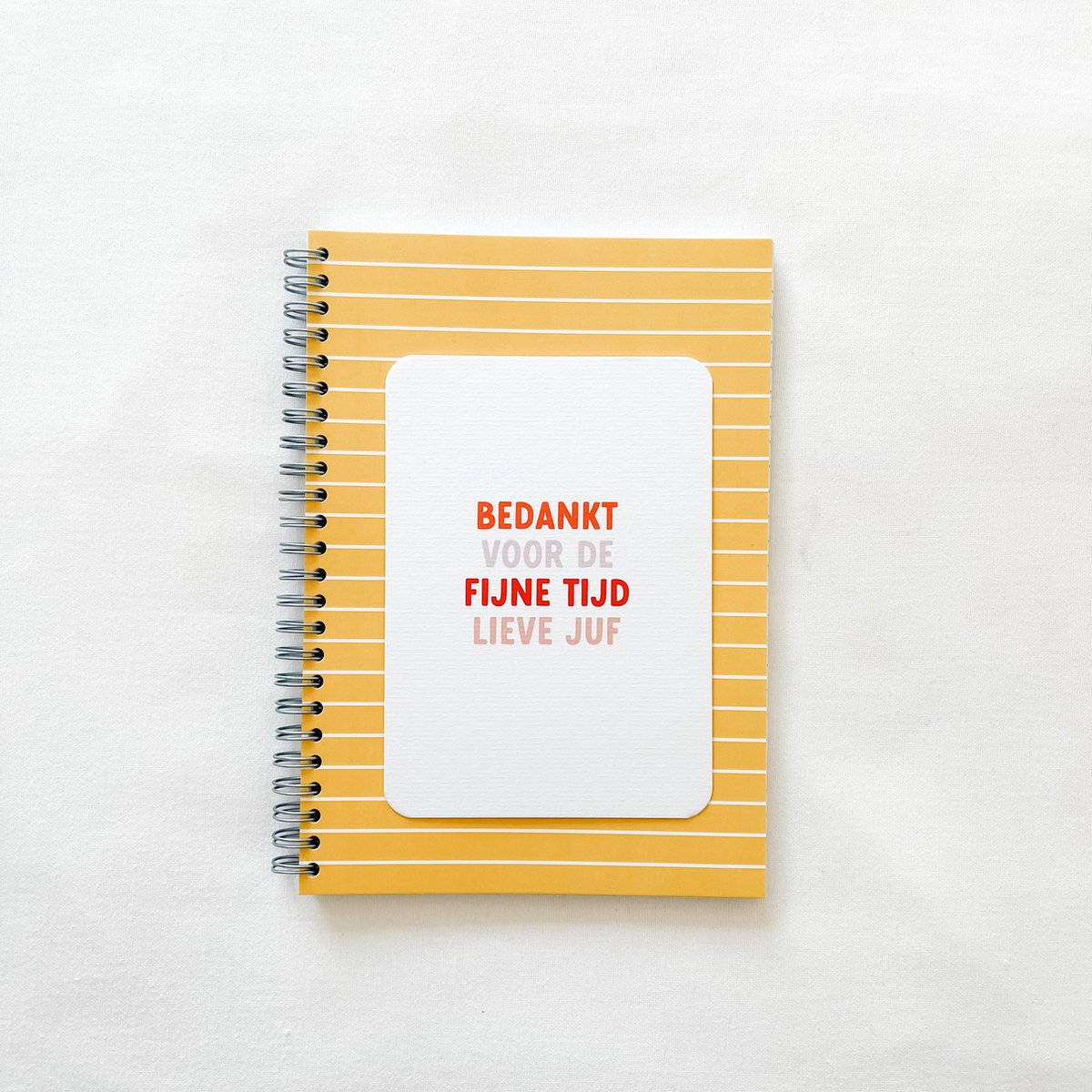 Juffen cadeau - afscheid cadeau - notitieboek met kaart - cadeautje ...