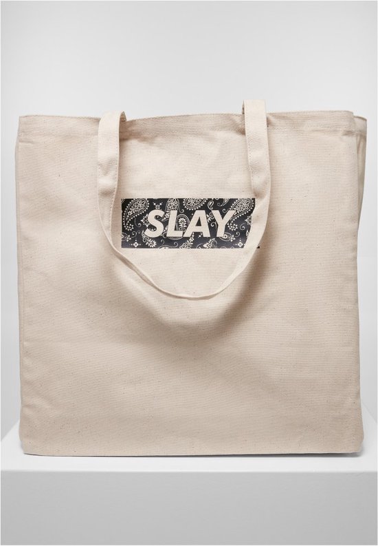 Mister Tee - SLAY Oversize Canvas Tote bag - Wit | bol