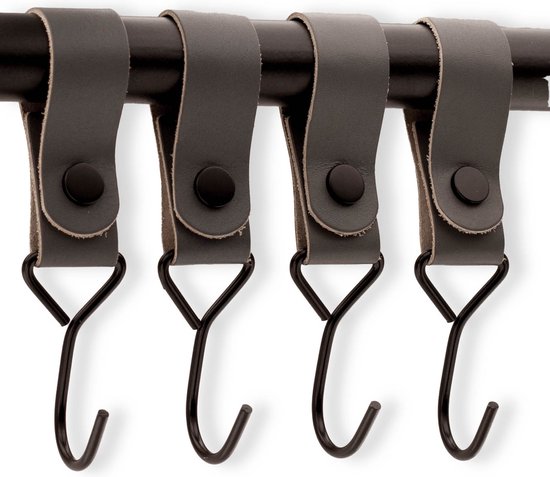 Brute Strength - Multifunctionele Haak Met Lederen Lus - Grijs - 4 ...