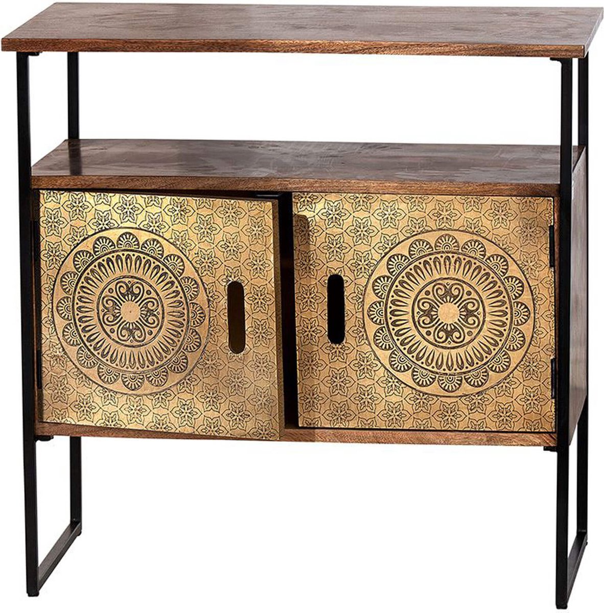 BOHO Dressoir Bohemian - 81x41x53cm - 2 deurtjes - 2 legplanken ...