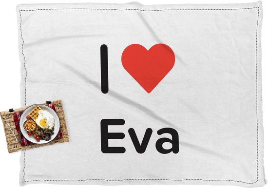 Picknickkleed - Buitenkleed - I love - Eva - Meisje - Vloerkleed buiten ...