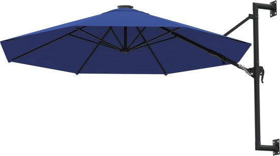 VidaLife Wandparasol met metalen paal 300 cm blauw | bol.com