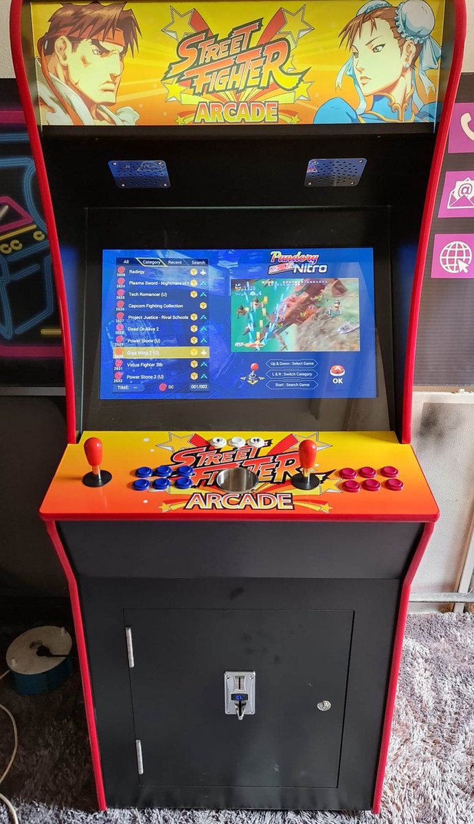 Street Fighter 26 inch Arcade Cabinet Spelcomputer 10000+ games | Games ...