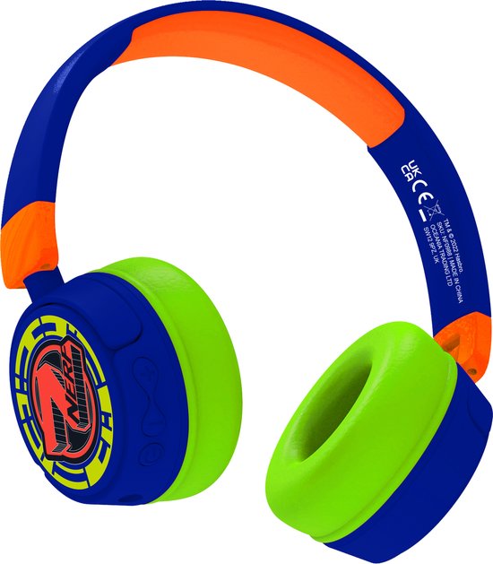 Nerf - Casque junior sans fil - Limiteur de volume - Microphone ...