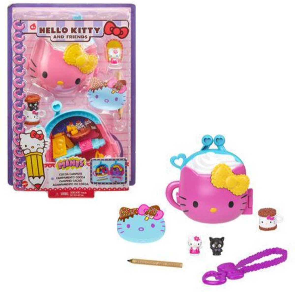 Hello Kitty Camping Cacao Draagbare Mini Speelset | bol.com