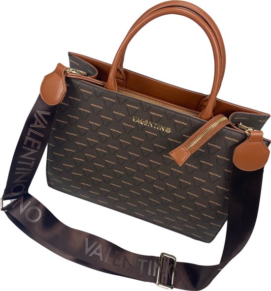 Valentino Bags Ravioli Dames Shopper - Bruin/multi | bol.com