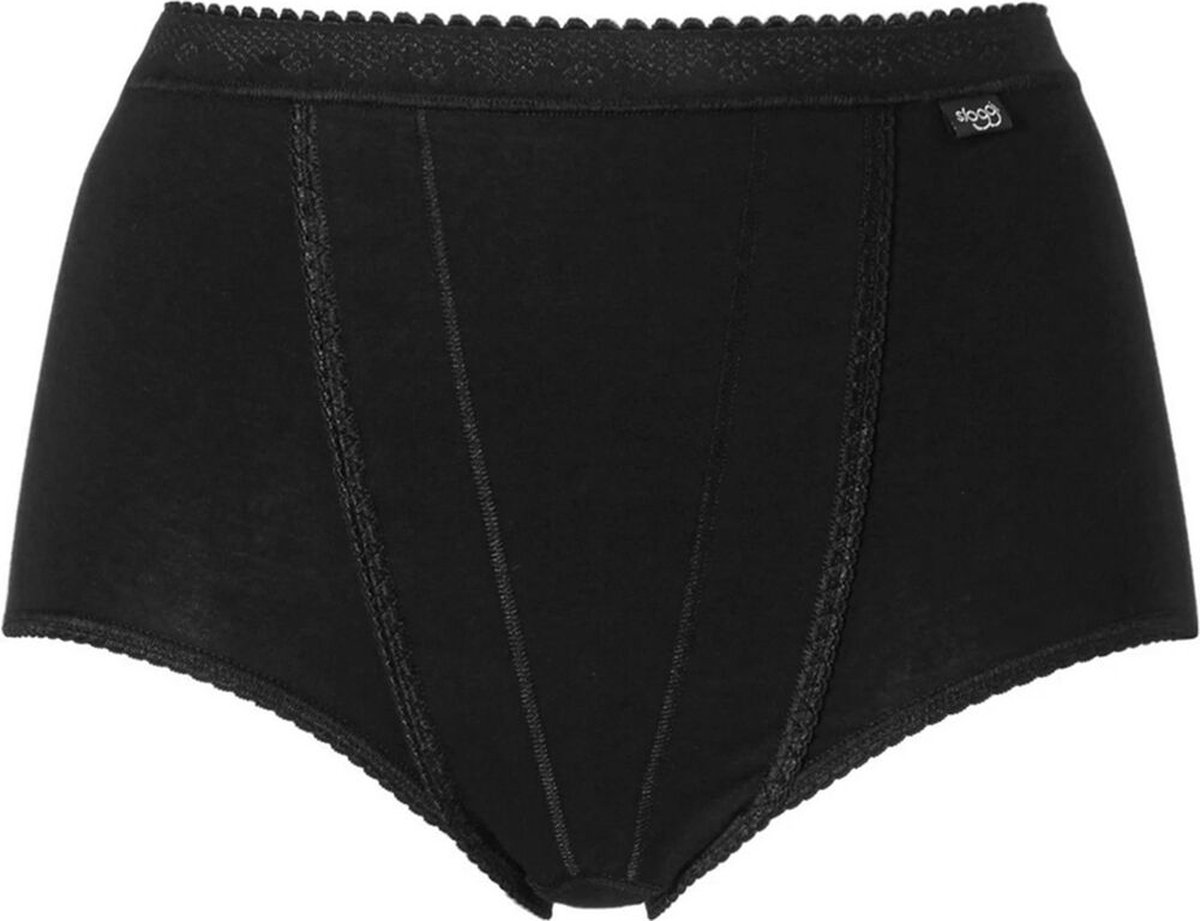 sloggi Control Dames Maxi Verstevigende slip - Zwart - Maat 42 | bol