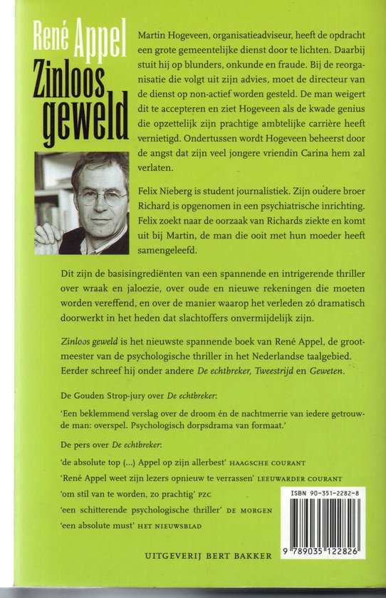 Zinloos Geweld, Rene Appel | 9789035122826 | Boeken | bol