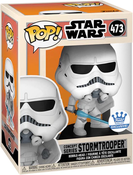 Funko POP! - Exclusive Concept Series Stormtrooper Bobblehead - Star ...