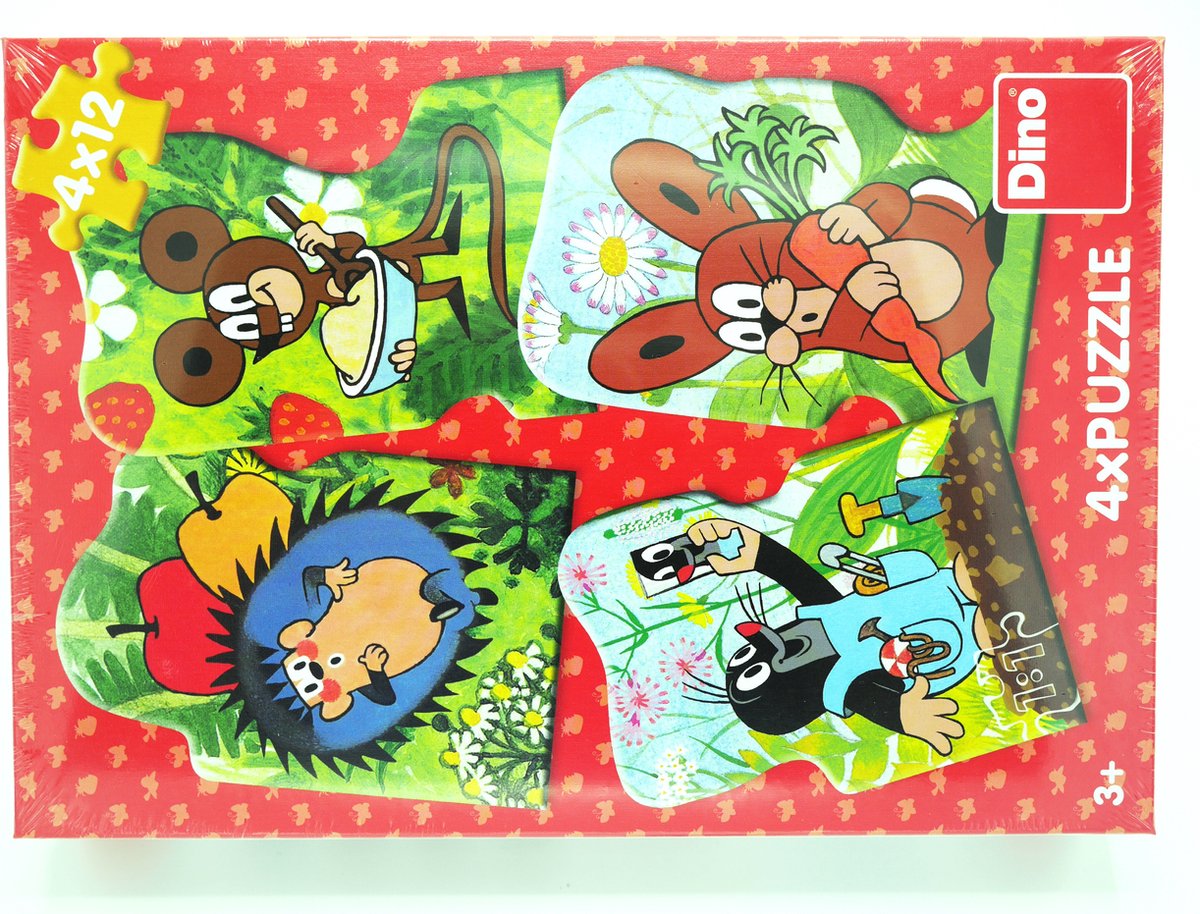 Molletje kinderpuzzel, 4 x 12 stukjes. | bol.com