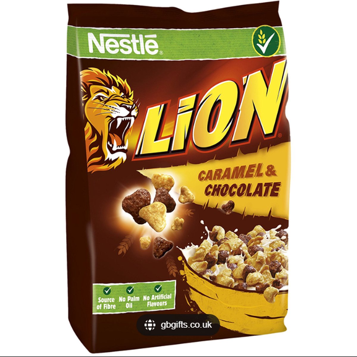 Nestle lion-caramel chocolate-Ontbijtgranen-Cornflakes-4x250gr | bol.com