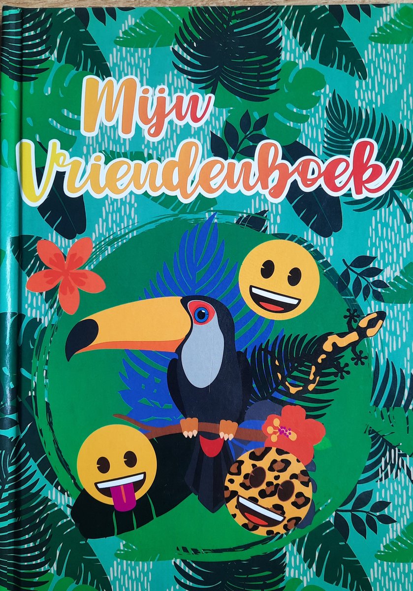 Mijn Vriendenboek Emoji Jungle - Vriendenboekje jongens en meisjes ...
