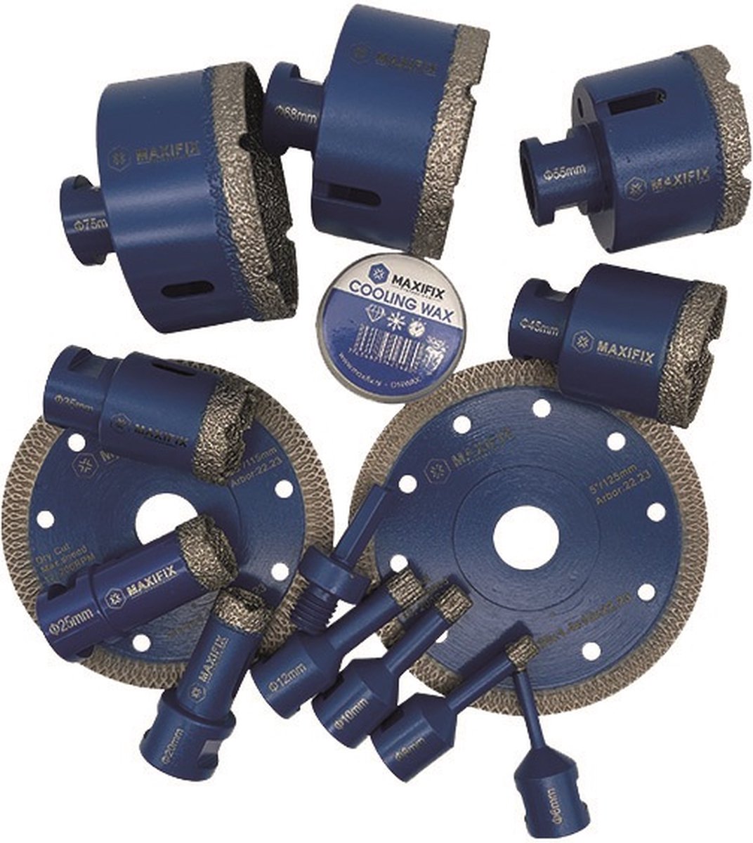 Maxifix - Slijpschijf - Diamantschijf - Tegel - Droog en Nat 125 mm ...