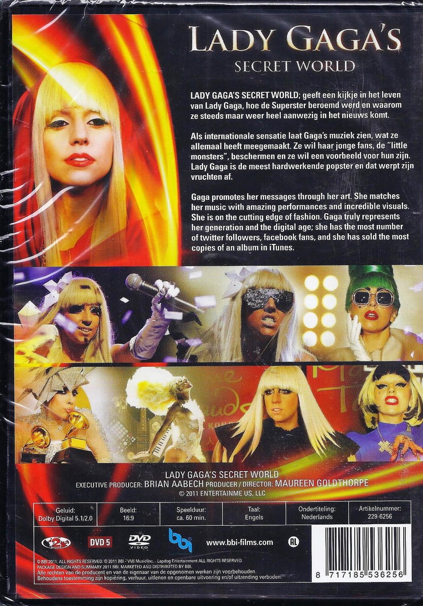 Lady Gaga - Secret world (DVD), Lady Gaga | Muziek | bol.com