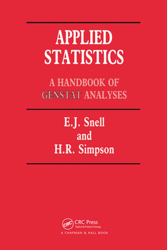 Applied Statistics (ebook), H. Simpson | 9781000152982 | Boeken | bol