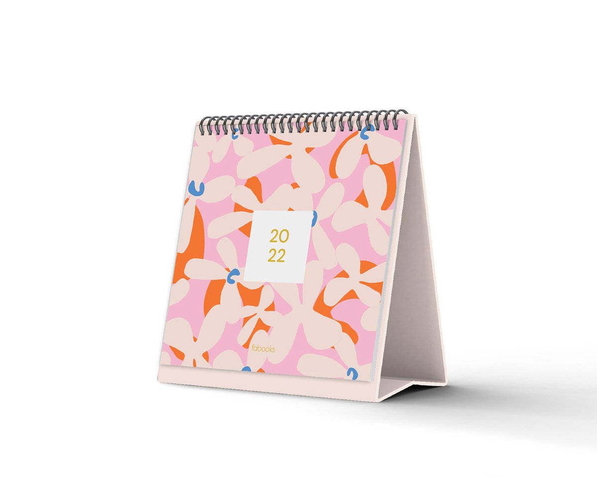 Kalender 2022 - Abstracte staande bureaukalender - desktopkalender ...