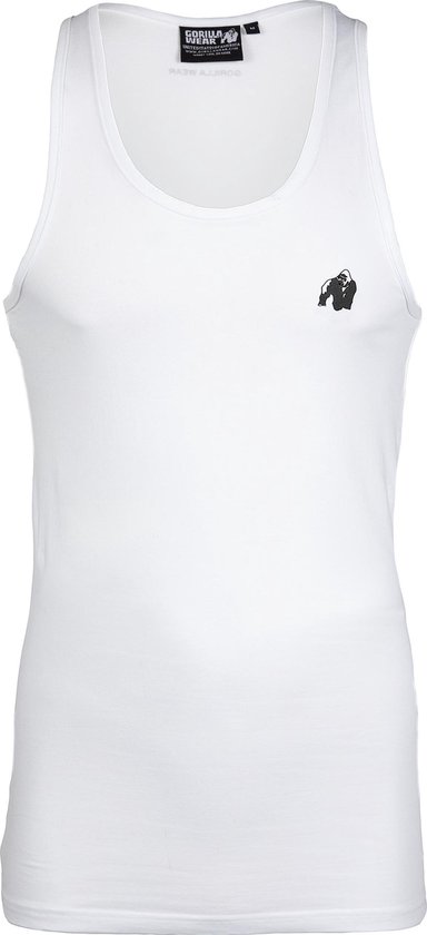 Gorilla Wear Adams Stretch Tank Top - Wit - M | bol