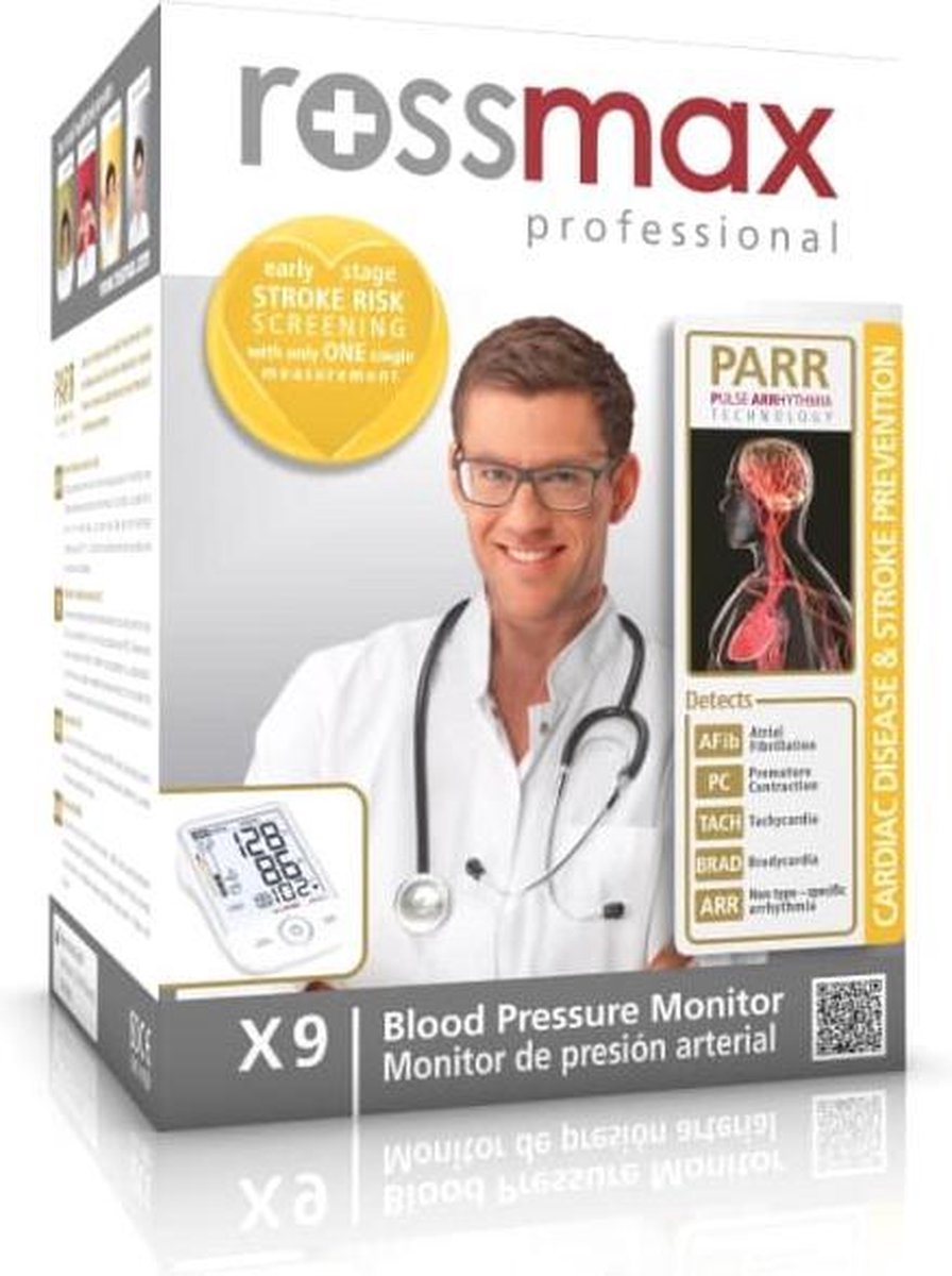 Rossmax X9 - Professionele Bloeddrukmeter Bovenarm - Klinisch ...