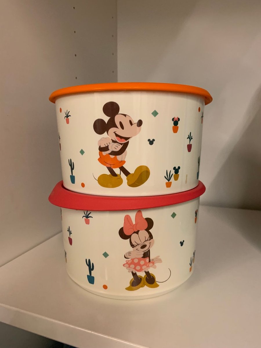 Tupperware Mickey & Minnie mouse retro (set van 2) | bol.com