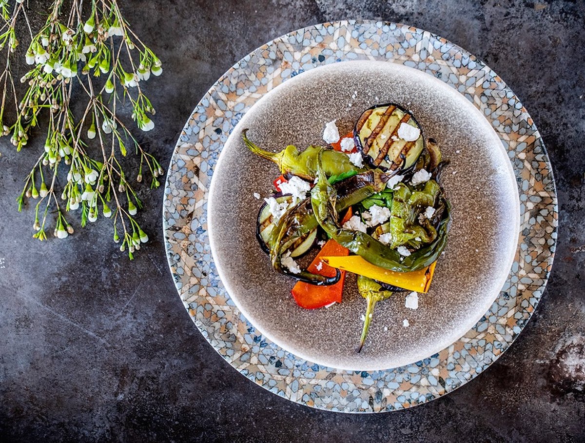 Bonna bord - Luca Mosaic - Porselein - 25 cm - set van 6 | bol.com