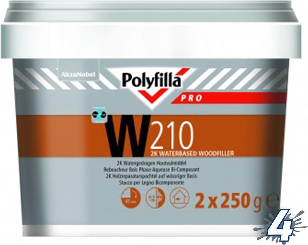 Polyfilla Pro W210 2k Houtreparatie 500ml (set Van 2x250ml) | bol.com