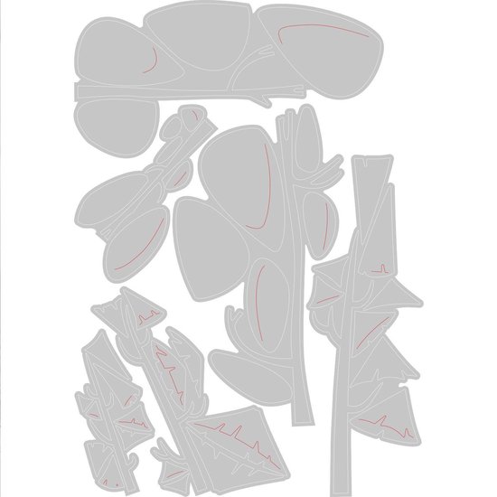 Sizzix Thinlits Snijmal Set - Funky Trees - 6 stuks | bol.com