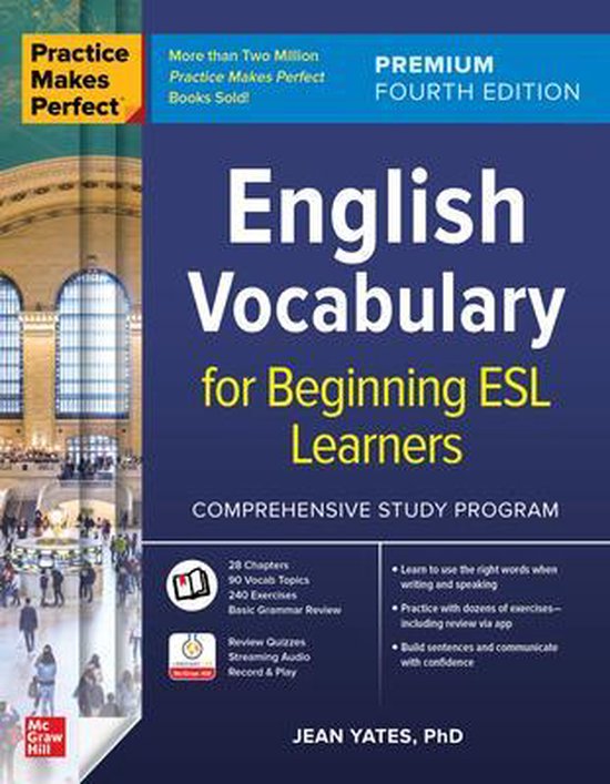 Practice Makes Perfect: English Vocabulary for Beginning ESL Learners, Premium Fourth... | bol.com