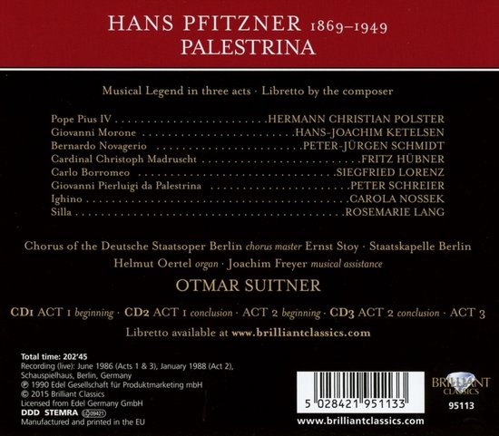Staatskapelle Berlin & Chor Der Deutschen Staatsoper - Brilliant Opera ...