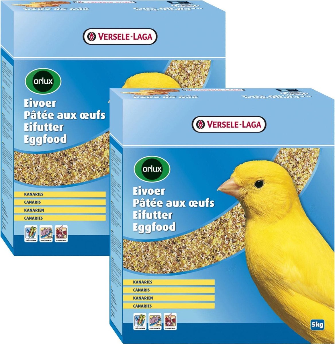 Versele-Laga Orlux Eivoer Droog Kanarie - Vogelvoer - 2 x 5 kg Geel | bol.com