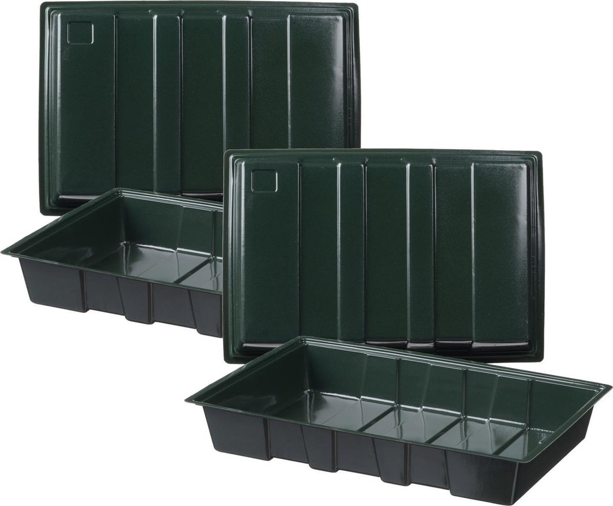 Nature Kweekbak - Kweekbakken - 2 x 35x23.5x5.5 cm Groen 5 stuks | bol