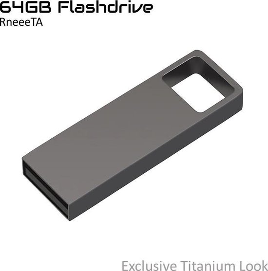 Stijlvolle en zeer snelle 64GB USB stick - flashdrive - Titanium look ...