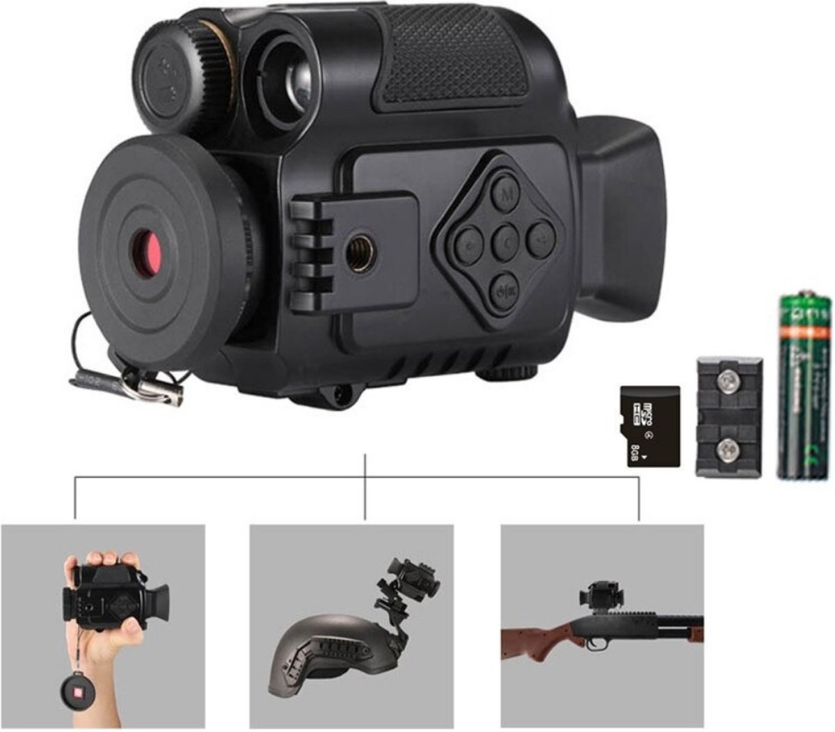 Dakta® Infrarood nachtkijker | Warmtebeeldcamera | Mini | Warmte Meter ...