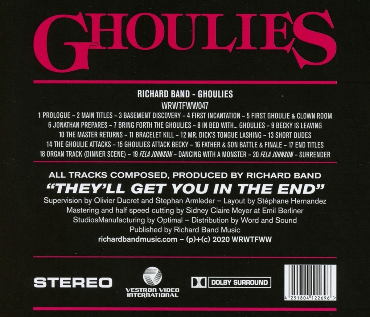 Richard Band - Ghoulies (Full Uncut Original Sound (CD), Richard Brand ...