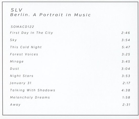 SLV - Berlin. Portrait In Music (CD), SLV | CD (album) | Muziek | bol.com