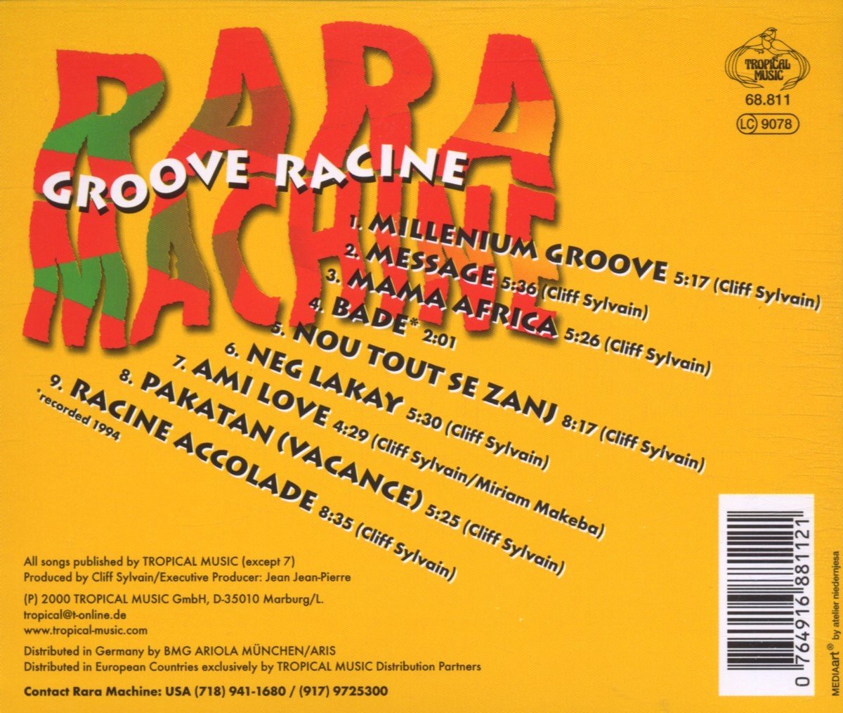Rara Machine - Groove Racine (CD), Rara Machine | CD (album) | Muziek ...