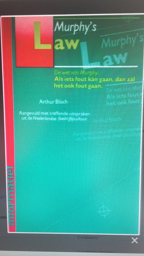 Murphy's law, Arthur Bloch | 9789022955284 | Boeken | bol