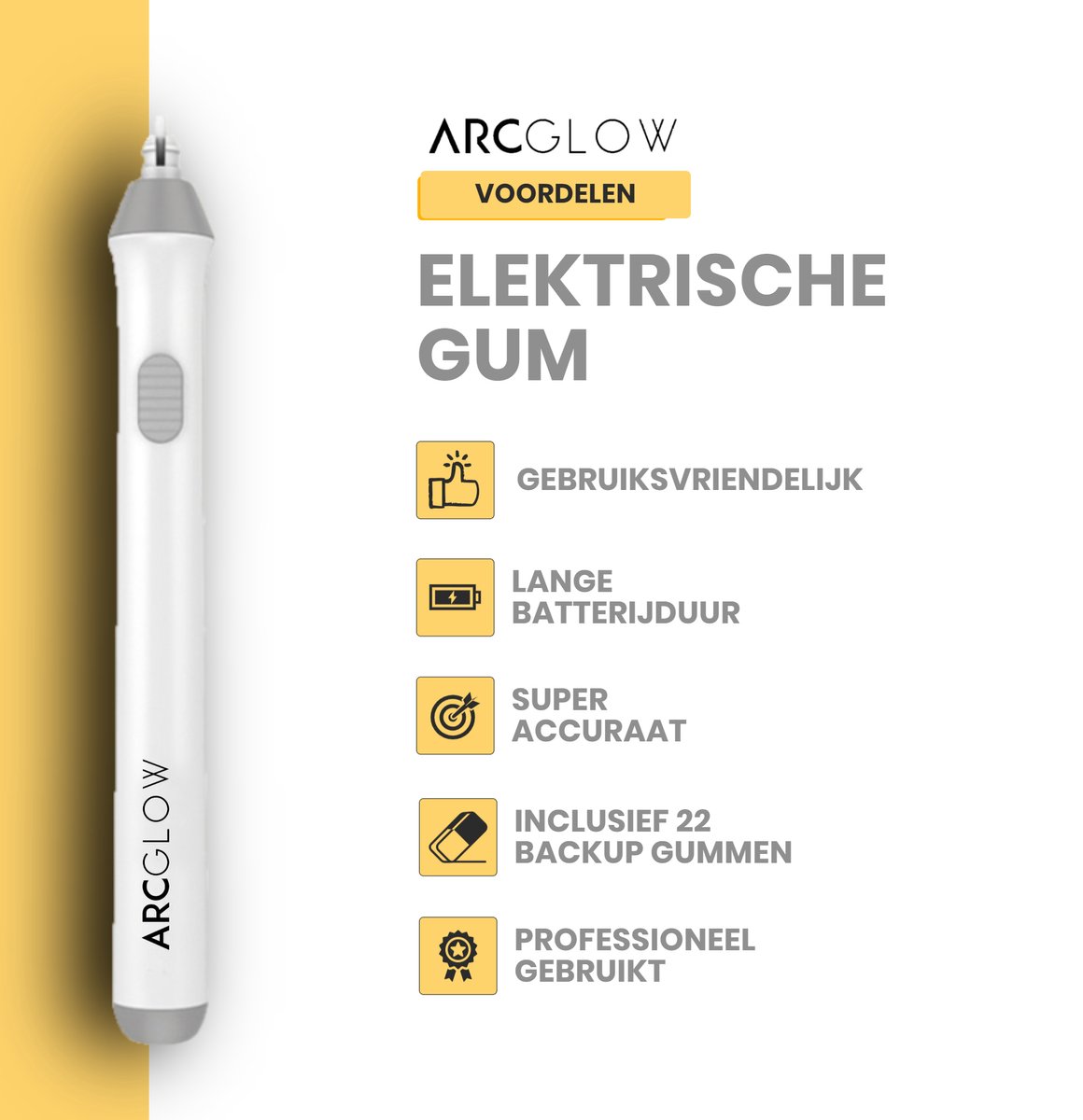 Arcglow - Elektrische Gum met Grip - Professionele Elektrische ...