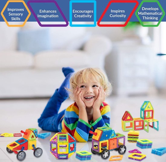 Magneten Speelgoed - Magnetische bouwstenen Premium Magnetische ...