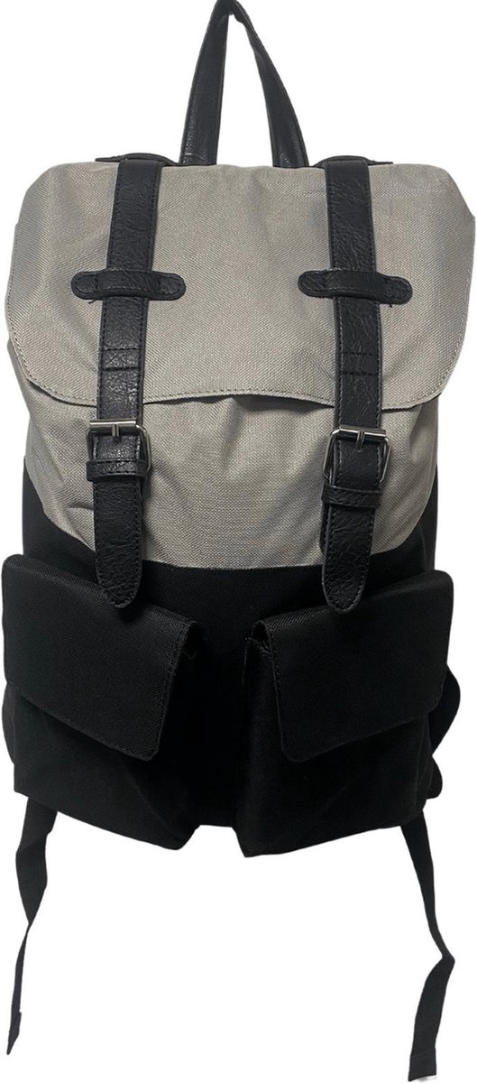 Vintage Rugzak 18 Liter 30x13x45 - Retro Tas - Rugtas 18 Liter - Grey ...