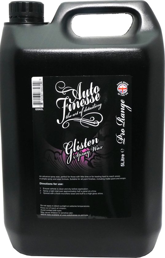 AUTO FINESSE - Glisten - Spray Wax - 5000ml | bol